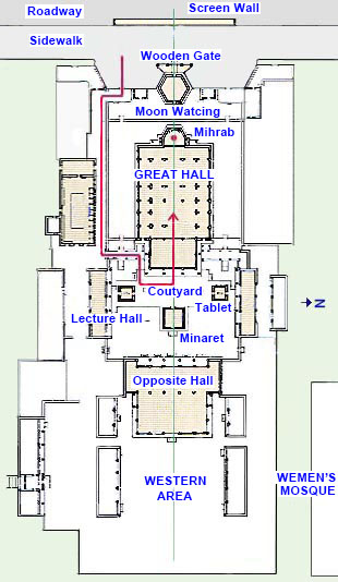 Plan of Niujie Mosque